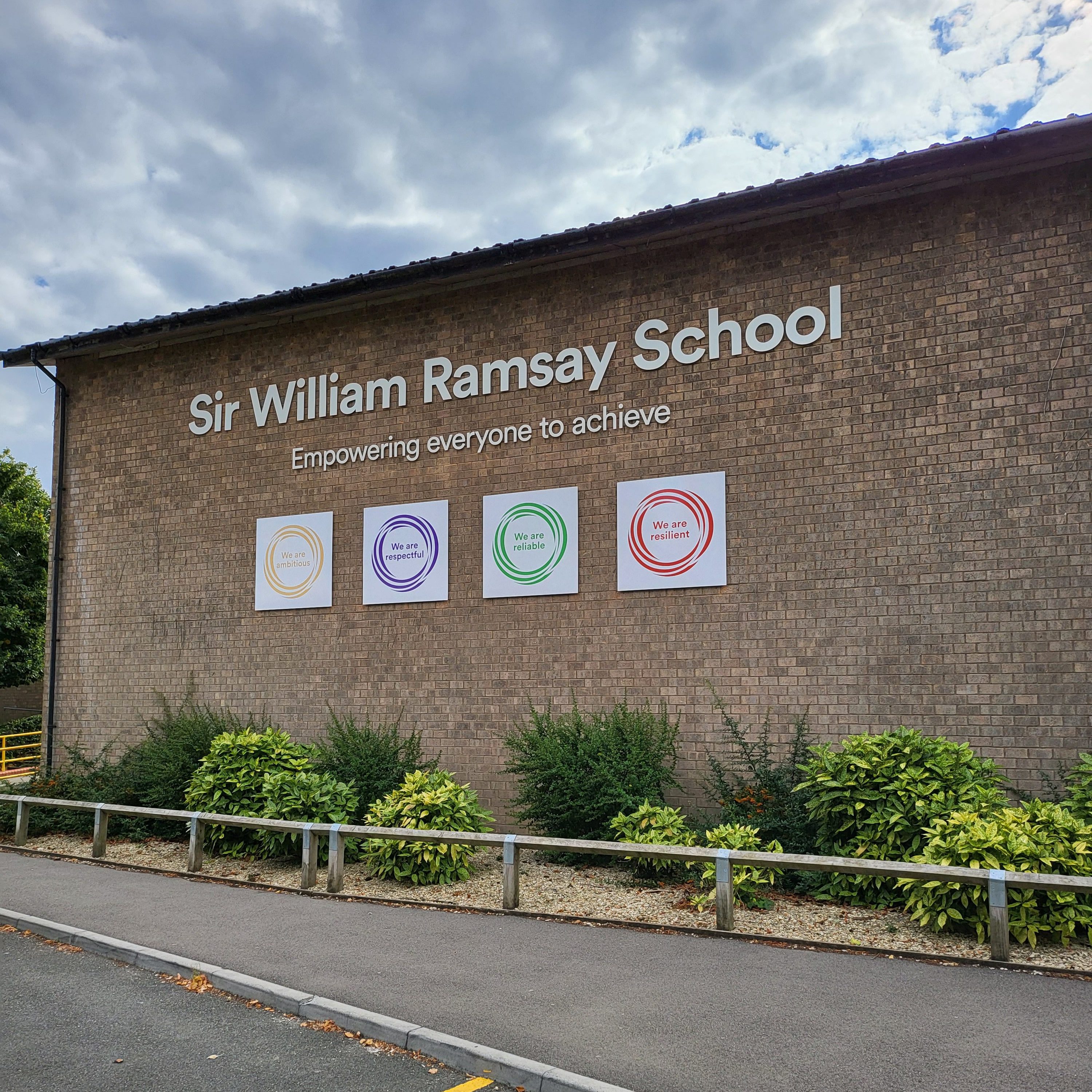 Sir William Ramsay School Signage - A Wise Signs